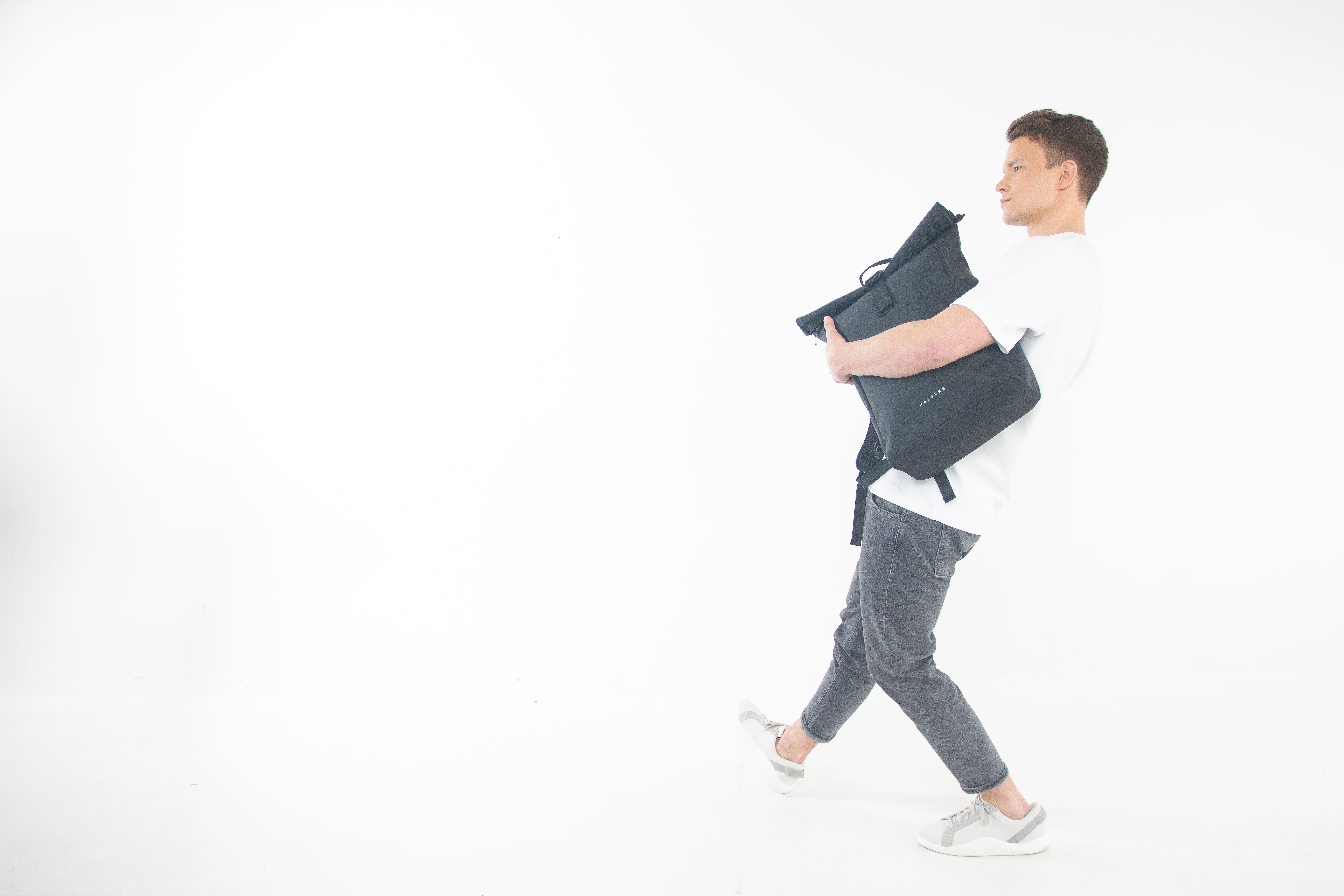 Backpack Halberg Gothenburg II PU matt black large